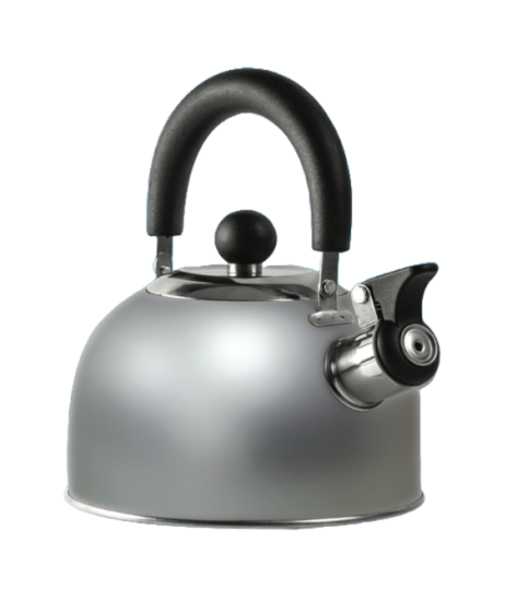 CHROME 1.6 Ltr Gas Hob Kettle with Folding Handle – Northern Caravans